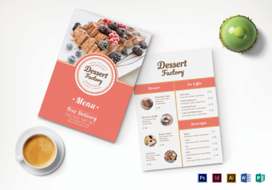 Dessert Menu - 5+ Examples, Format, Pdf | Examples