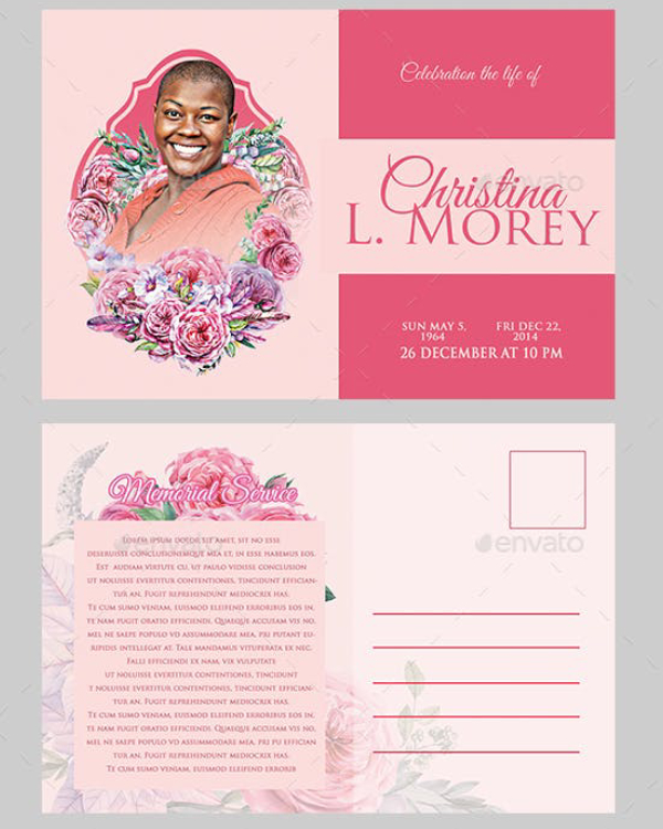 Funeral Postcard - 10+ Examples, Format, Pdf | Examples