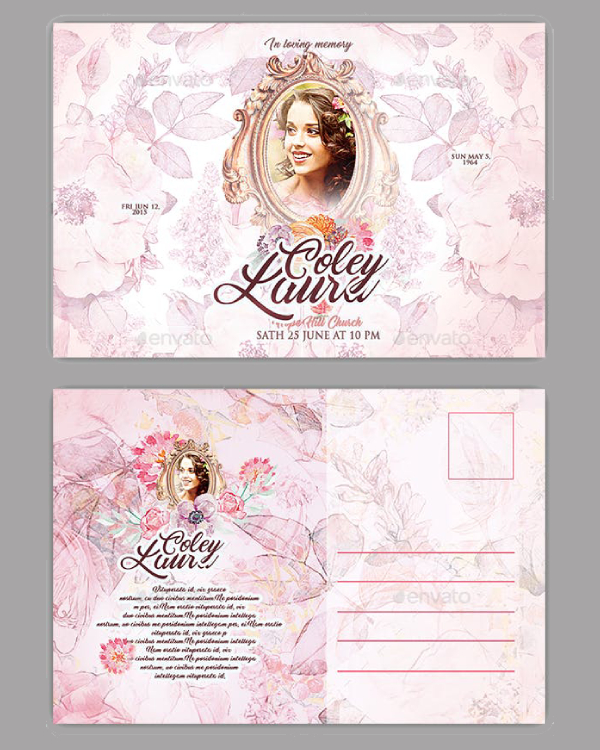 Funeral Postcard - 10+ Examples, Format, Pdf | Examples