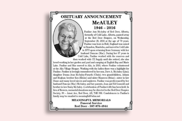 10 Obituary Announcement Examples Templates Download Now Examples