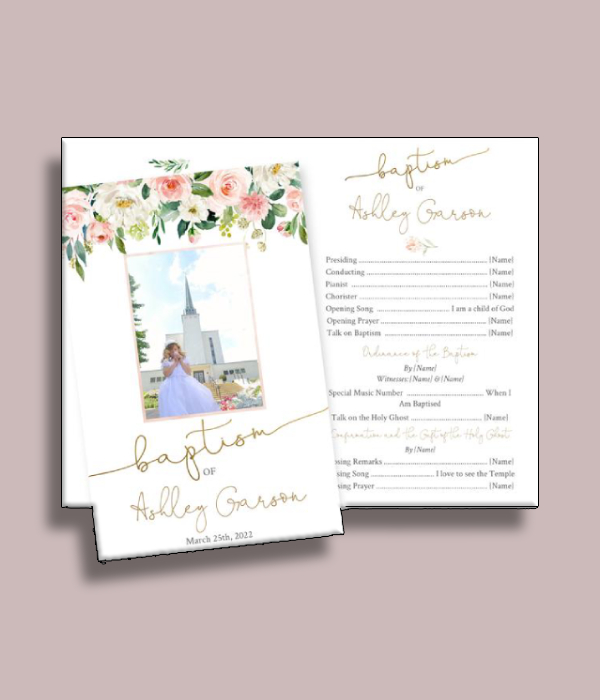 Baptism Program - 10+ Examples, Format, Pdf | Examples