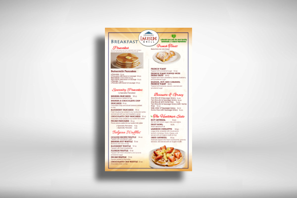 Breakfast Menu - 5+ Examples, Format, Pdf | Examples