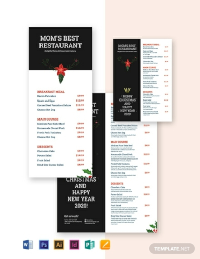Best Holiday Menu Examples - 10+ Templates [Download Now] | Examples