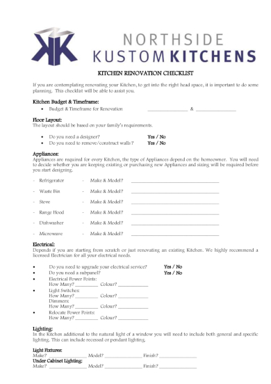 Home Renovation Checklist - 10+ Examples, Format, Pdf | Examples