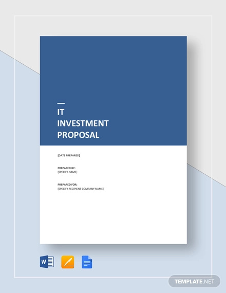 Investment Proposal - 21+ Examples, Format, Pdf | Examples