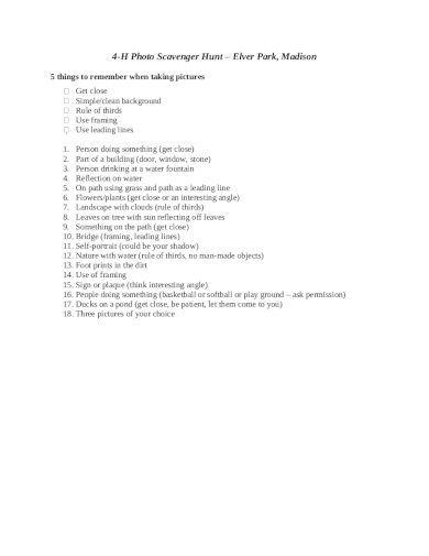 Photography Shoot Plan - 10+ Examples, Format, Pdf | Examples