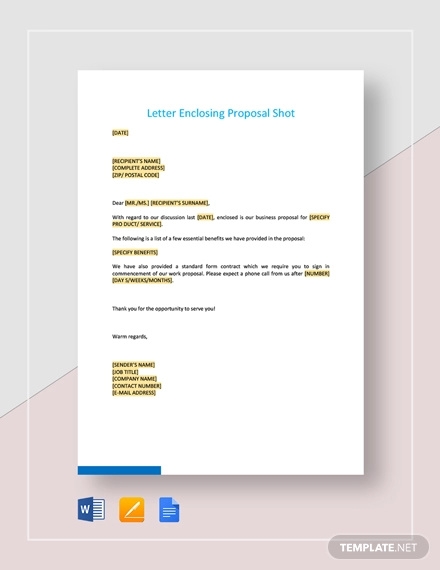Proposal Letter Examples 50 Samples In PDF Doc Examples