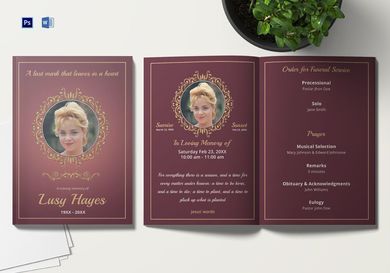 Funeral Brochure - 32+ Examples, Format, Pdf | Examples