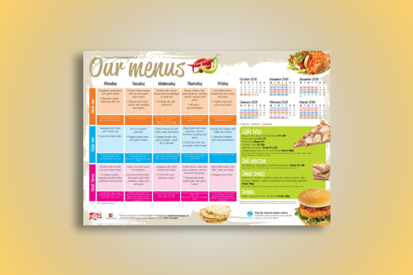 School Menu - 21+ Examples, Format, Pdf | Examples