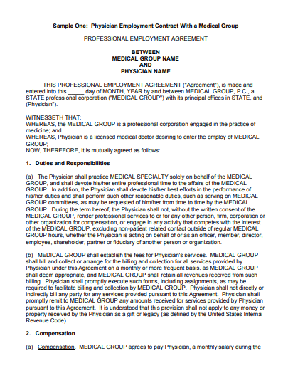 Medical Service Agreement - 5+ Examples, Format, Pdf | Examples