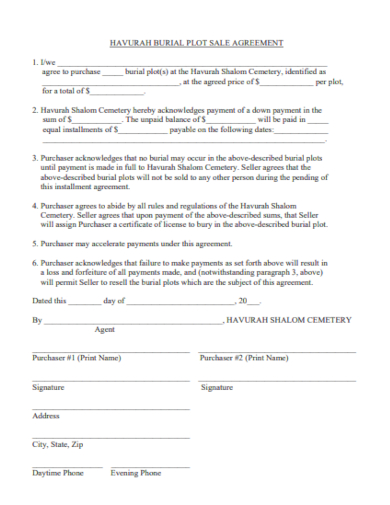 Property Sale Agreement - 13+ Examples, Format, Pdf | Examples