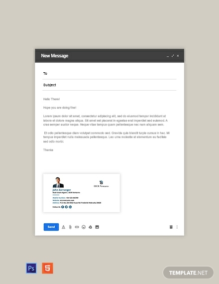 Real Estate Email Signature - 14+ Examples, Format, Sample | Examples