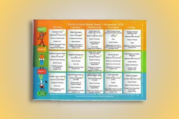 School Menu - 21+ Examples, Format, Pdf | Examples