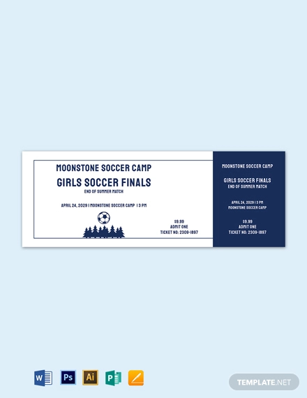 Soccer Ticket - 22+ Examples, Format, Sample | Examples