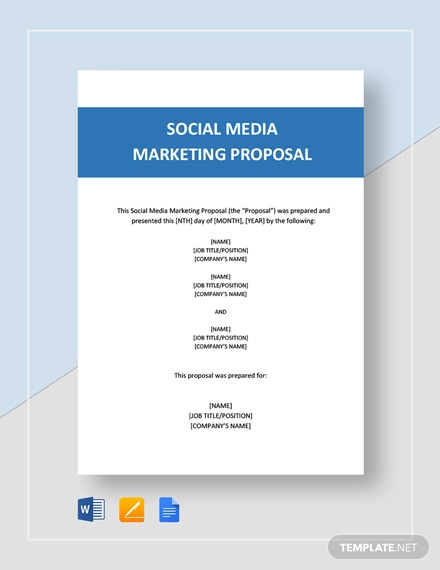 FREE 12 Social Media Marketing Proposal Examples Samples In PDF 
