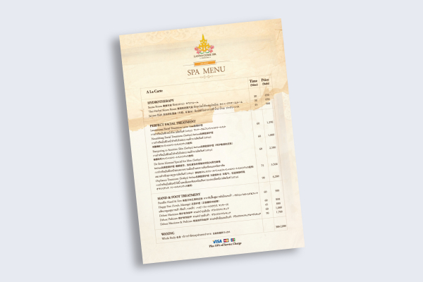 Spa Menu 5 Examples Format Pdf Examples