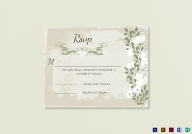 Wedding RSVP Card - 5+ Examples, Format, Pdf | Examples