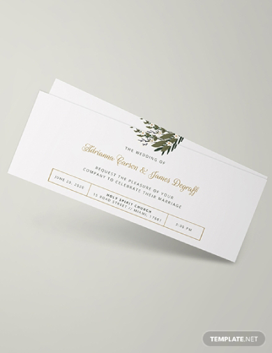 Wedding Ticket - 22+ Examples, Format, Pdf | Examples
