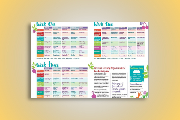 School Menu - 21+ Examples, Format, Pdf | Examples