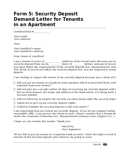 Tenant Demand Letter 10 Examples Format Sample Examples