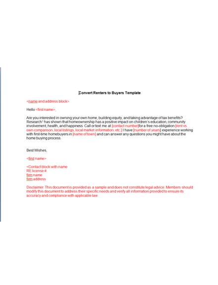 Real Estate Marketing Letter - 11+ Examples, Format, Word, Pages, Doc, PDF