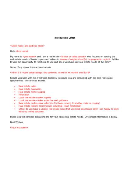 Real Estate Announcement Letter - 13+ Examples, Format, Sample | Examples