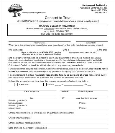 Medical Consent Form - 10+ Examples, Format, Sample | Examples