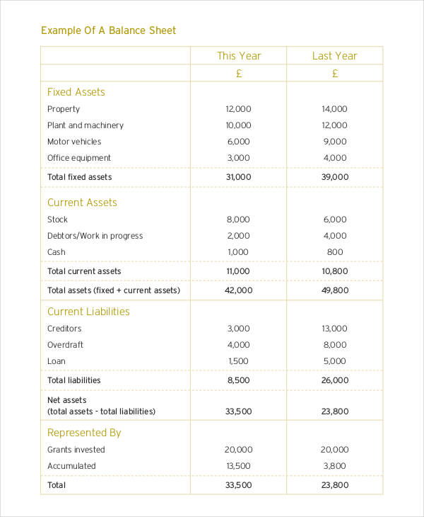 Nonprofit Balance Sheet 7 Examples Format Pdf Examples