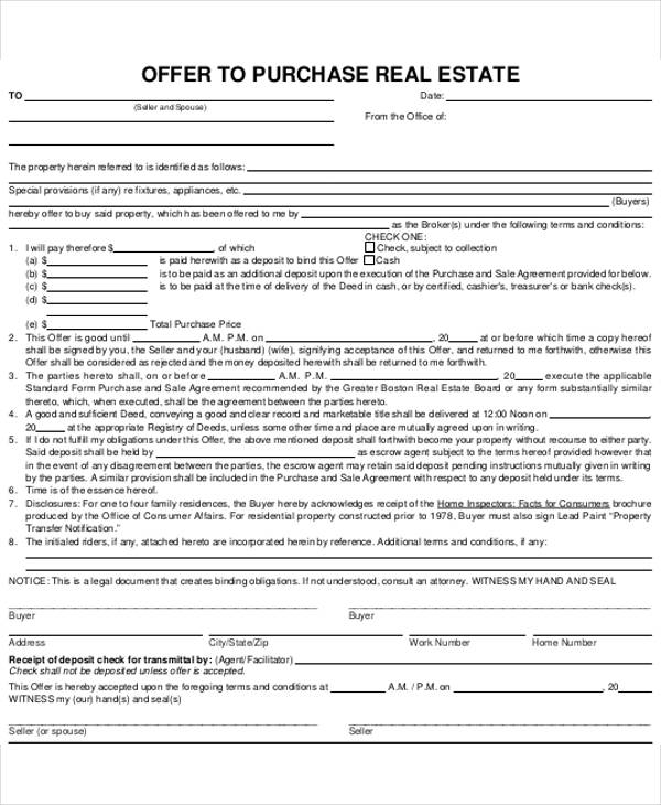  42 Sample Offer Letter To Purchase Property Australia LaptrinhX News