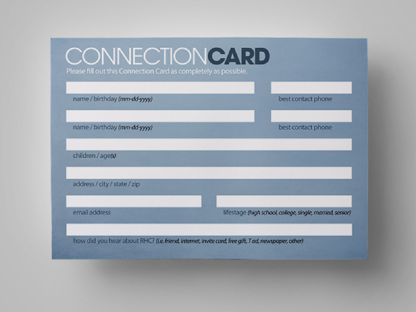 Church Connection Card - 6+ Examples, Format, Pdf | Examples