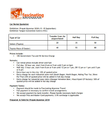 Rental Quotation - 15+ Examples, Format, Pdf | Examples