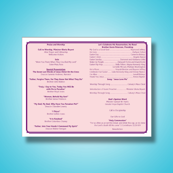 FREE 15+ Best Church Program Examples & Templates [Download Now] | Examples