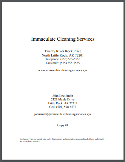 Cleaning Service Business Plan 12 Examples Format Pdf Examples