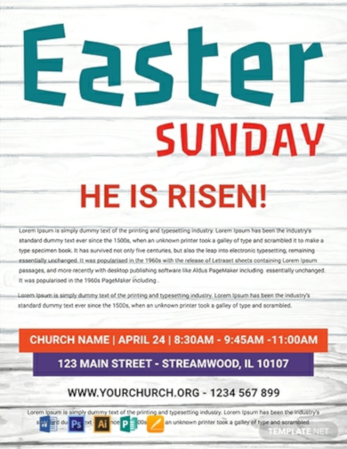 Easter Flyer - 15+ Examples, Format, Pdf | Examples
