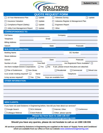 Engineering Quotation - 9+ Examples, Format, Pdf | Examples