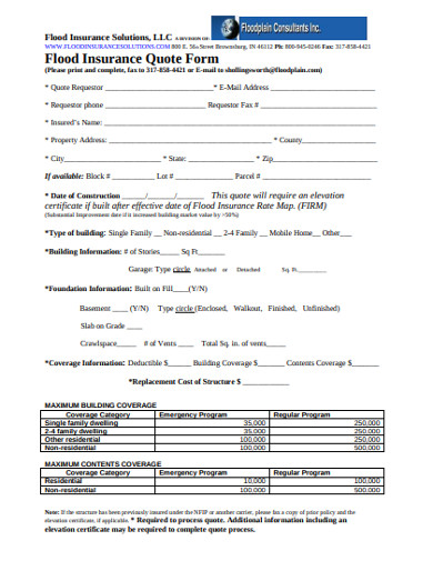 Insurance Quote - 10+ Examples, Format, Pdf | Examples