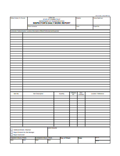 Work Report - 29+ Examples, Format, Pdf | Examples