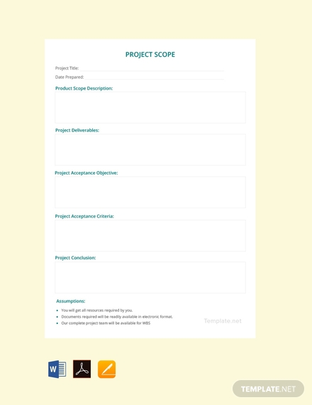 30+ Project Scope Examples in Word Google Docs Apple Pages PDF | Examples