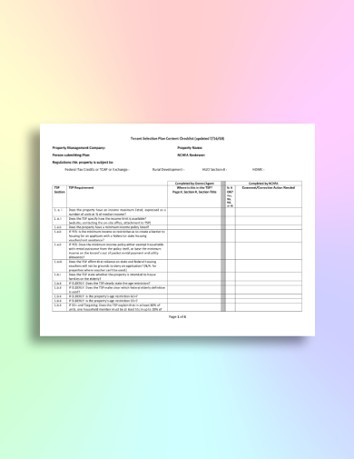 Tenant Screening Checklist - 10+ Examples, Format, Pdf | Examples