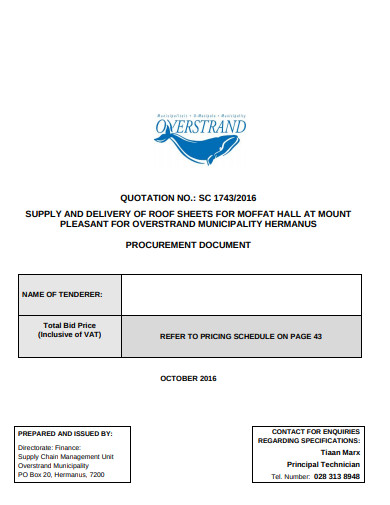 Roofing Quotation - 8+ Examples, Format, Pdf | Examples