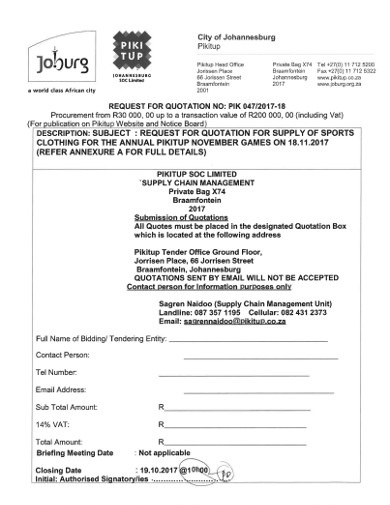 Clothing Quotation - 7+ Examples, Format, Pdf | Examples