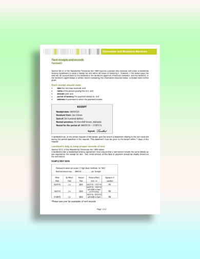 Rental Property Record-Keeping - 5+ Examples, Format, Pdf | Examples