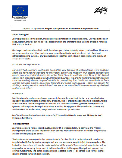 Project Quotation - 16+ Examples, Format, Pdf | Examples