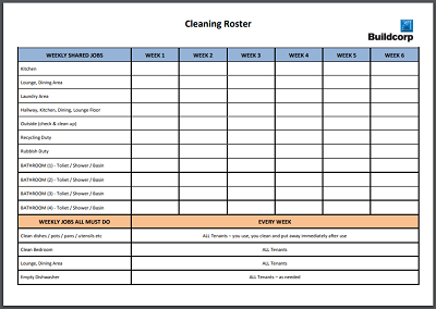 Cleaning Roster 16 Examples Format Pdf Examples Cleaning Roster 16 Examples Format Pdf Examples