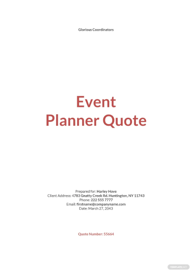 Event Quotation - 18+ Examples, Format, Pdf | Examples