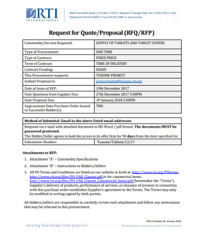 Request for Quote - 10+ Examples, Format, Pdf | Examples