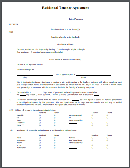 Residential Agreement - 10+ Examples, Format, Pdf | Examples