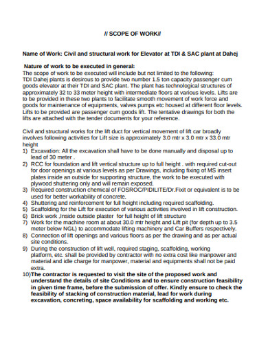 Scope Of Work 15 Examples Format Pdf Examples