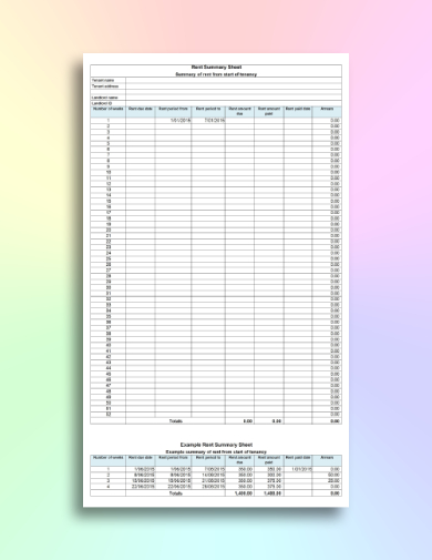 Rental Ledger 5 Examples Format Pdf Examples