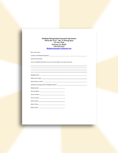 How to Write a Photography Proposal? | Examples